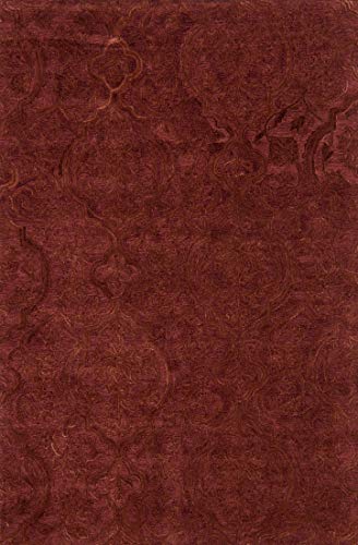 Loloi Rugs Filigree Collection Traditional Area Rug, Rust, 5' x 7'-6"