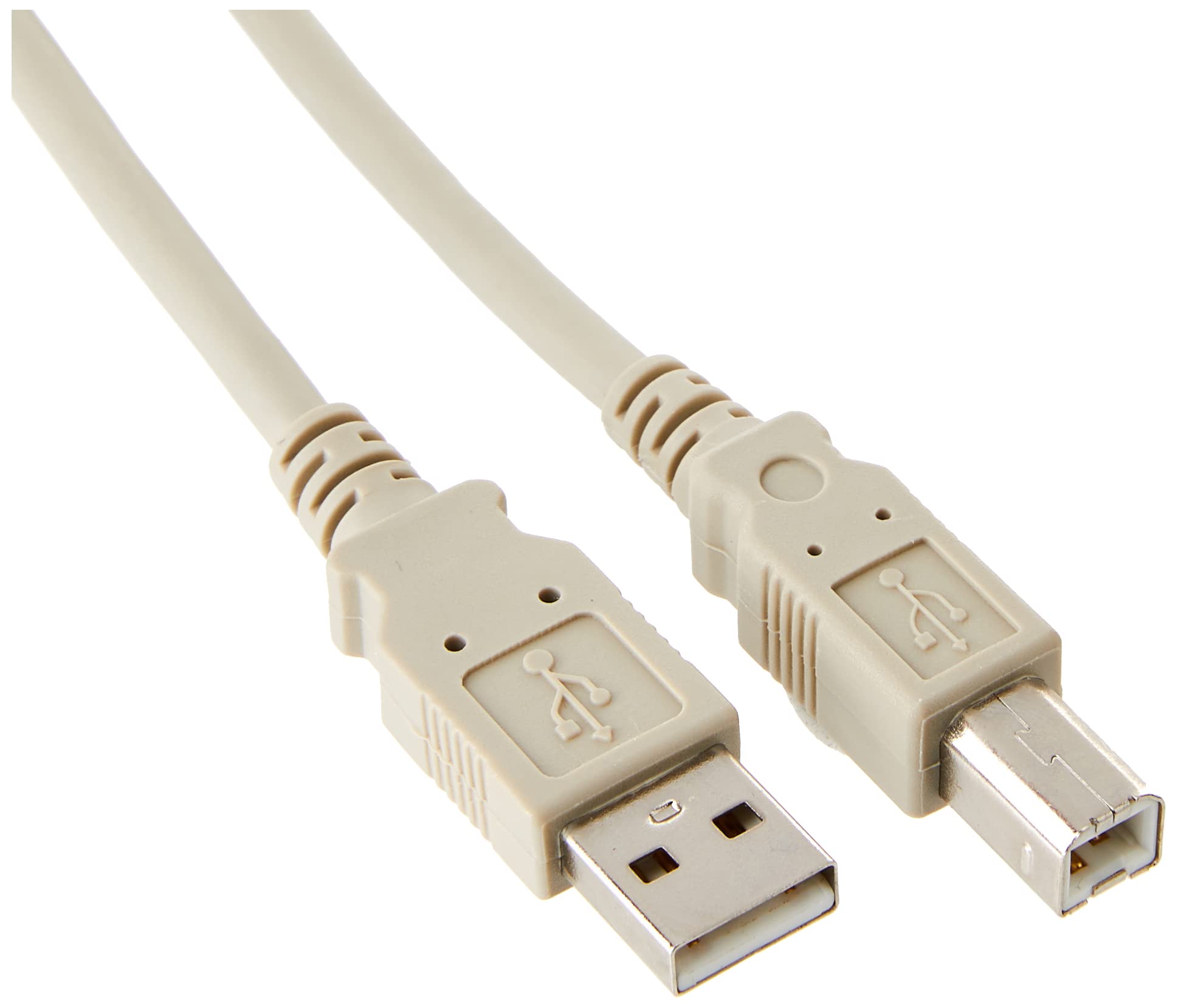 Max Value USB 2.0 Data Cable A Male to B Male, 2 Mtrs, Beige