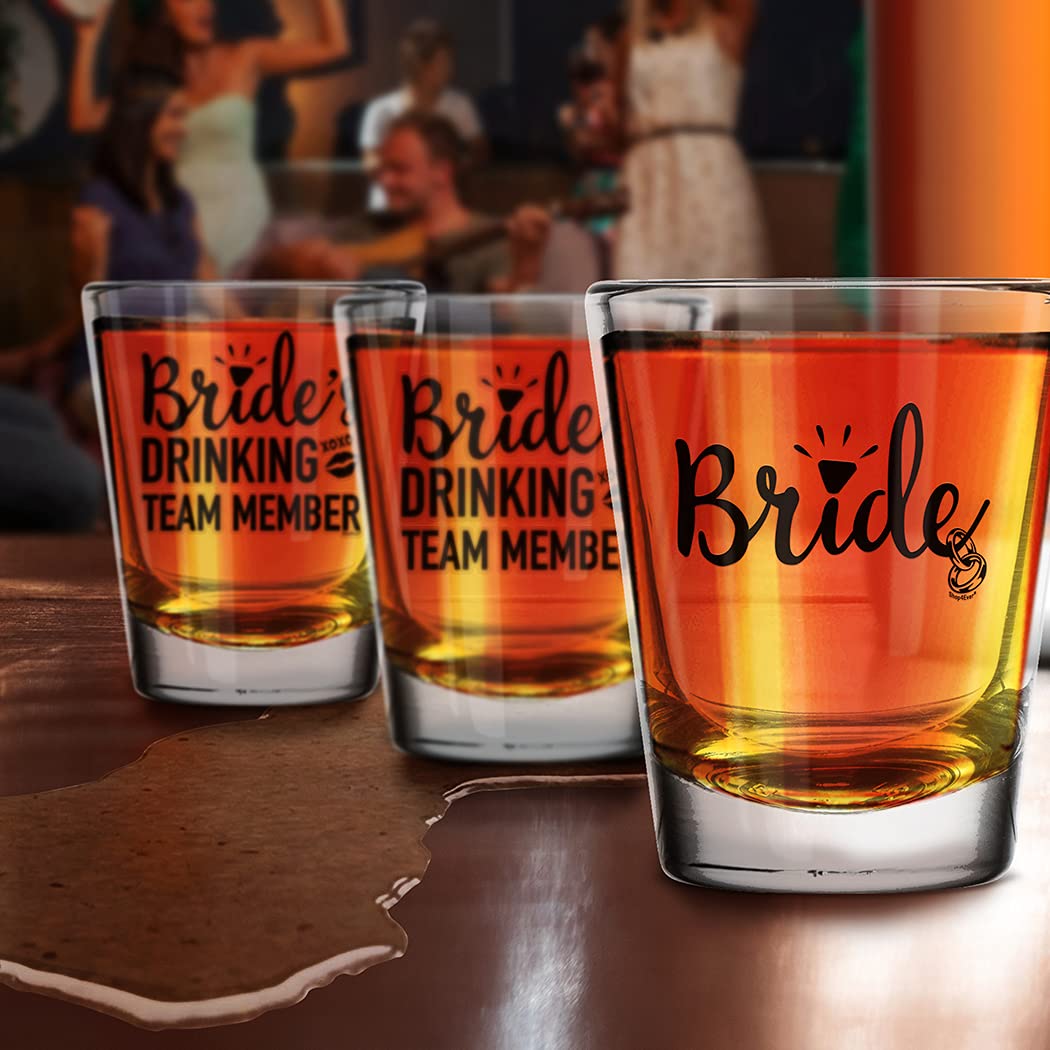 shop4ever Bride and Bride's Drinking Team Member Xoxo Shot Glasses ~ Bachelorette Party Favors ~ (12)