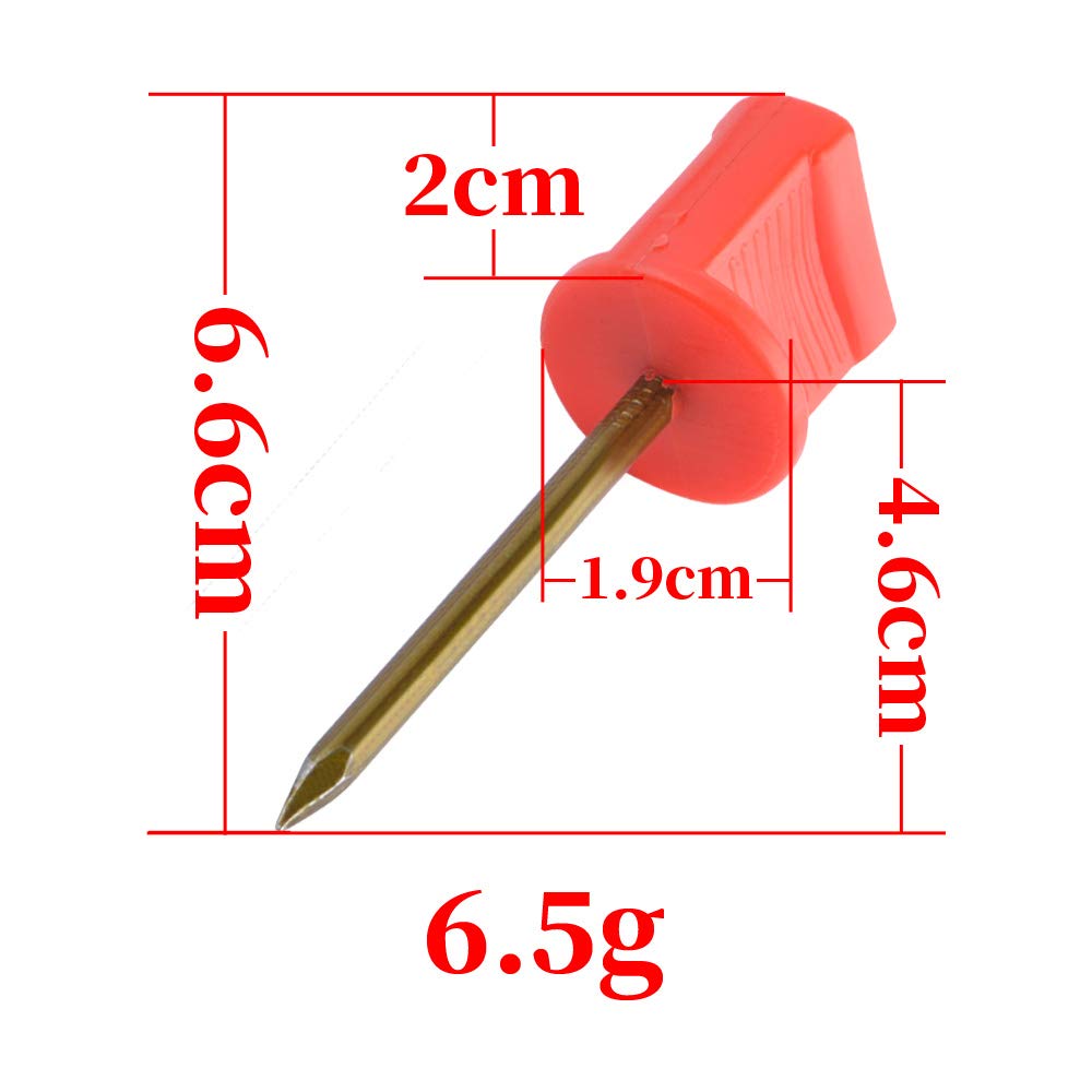 SHARROW 12/24 Pack Target Face Pins for Holding Target Face/Paper on EVA Foam or Grass Target Accessories Archery (24 Pack)