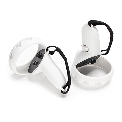 VR Controller Cover for Oculus Quest 2 - Silicone VR Accessories Face Cover Shell Cover Controller Grips Covers Straps Protective Lens Cover Interface Occlusion Knuckle Protector