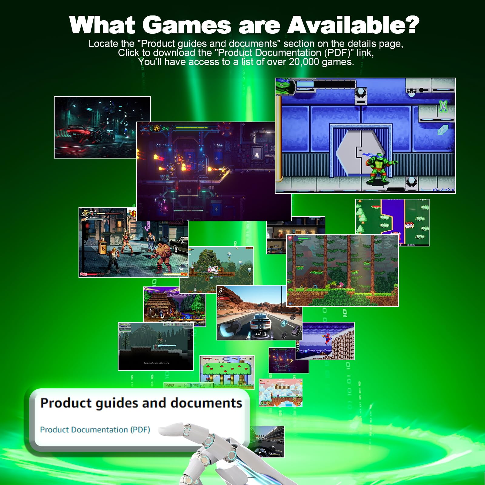 liuwei Retro Game Stick - Revisit Classic Games with Built-in 9 Emulators, 20,000+ Games, 4K HDMI Output, and 2.4GHz Wireless Controller for TV Plug and Play, 64G, Black