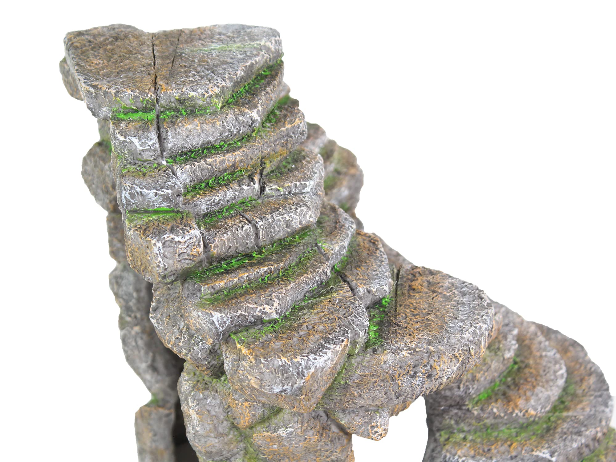 Penn-Plax Reptology Shale Scape Step Ledge & Cave Hideout β Decorative Resin for Aquariums & Terrariums β Great for Reptiles, Amphibians, and Fish β Extra Large