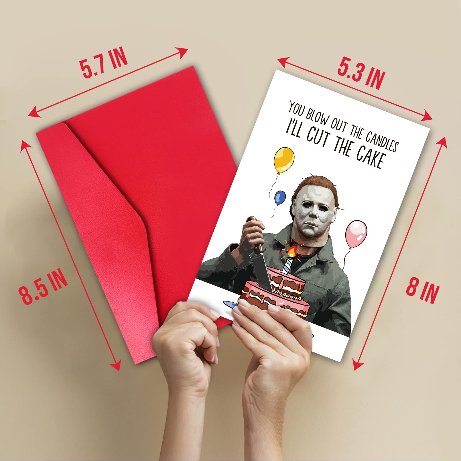 Michael Myers Birthday Card, Funny Birthday Card for Men, Horror Bday Card, Birthday Gift for Anyone