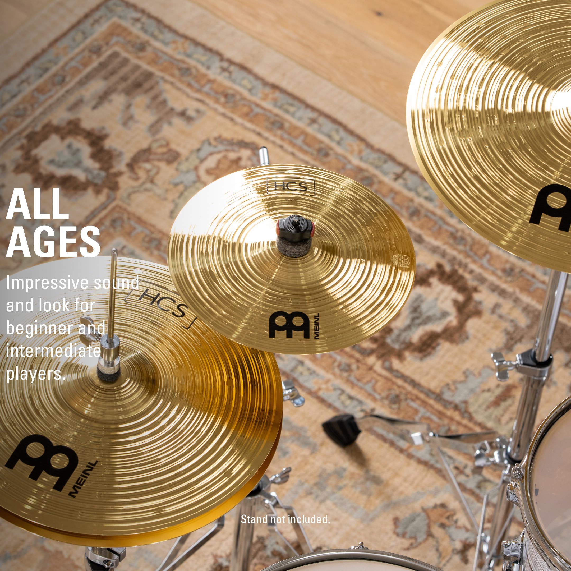 Meinl Cymbals HCS 10" Splash Cymbal for Drum Set β Made in Germany β Traditional Medium Brass, 2-Year Warranty, (HCS10S)