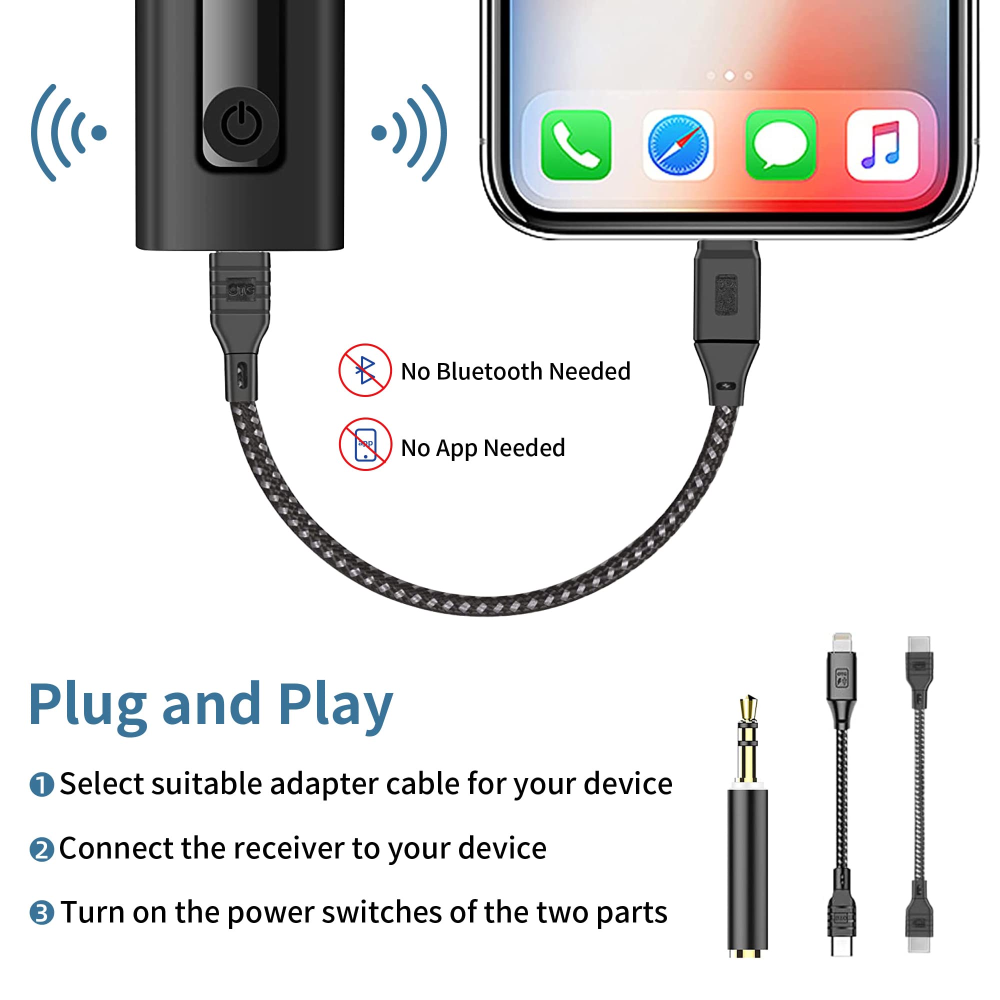 Wireless Lavalier Microphone for iPhone, Android Phone, Wireless Tie Lapel Microphone, Tie Microphone, Ultra Low Latency, Lapel Noise Canceling Microphone, For Interviewing Video Podcast, Tiktok Vlog