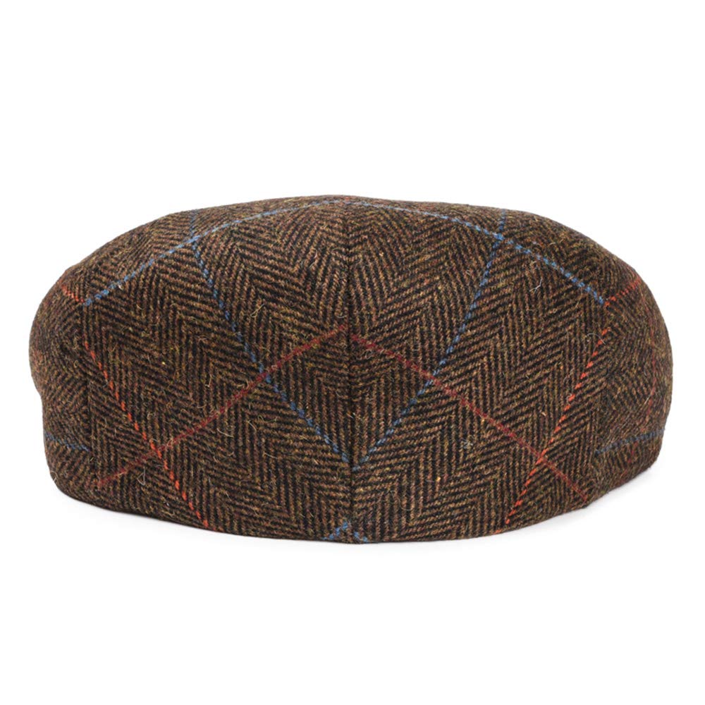 Newsboy Cap for Men, Flat Cap, Ivy Hat Wool Blend, Mens Caps, Gatsby Hat | Lg Dark Brown