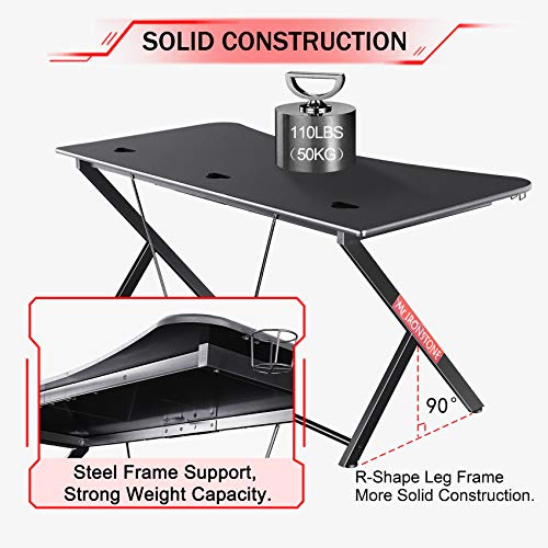 Mr IRONSTONE Large Gaming Desk 63" W x 32" D GT04