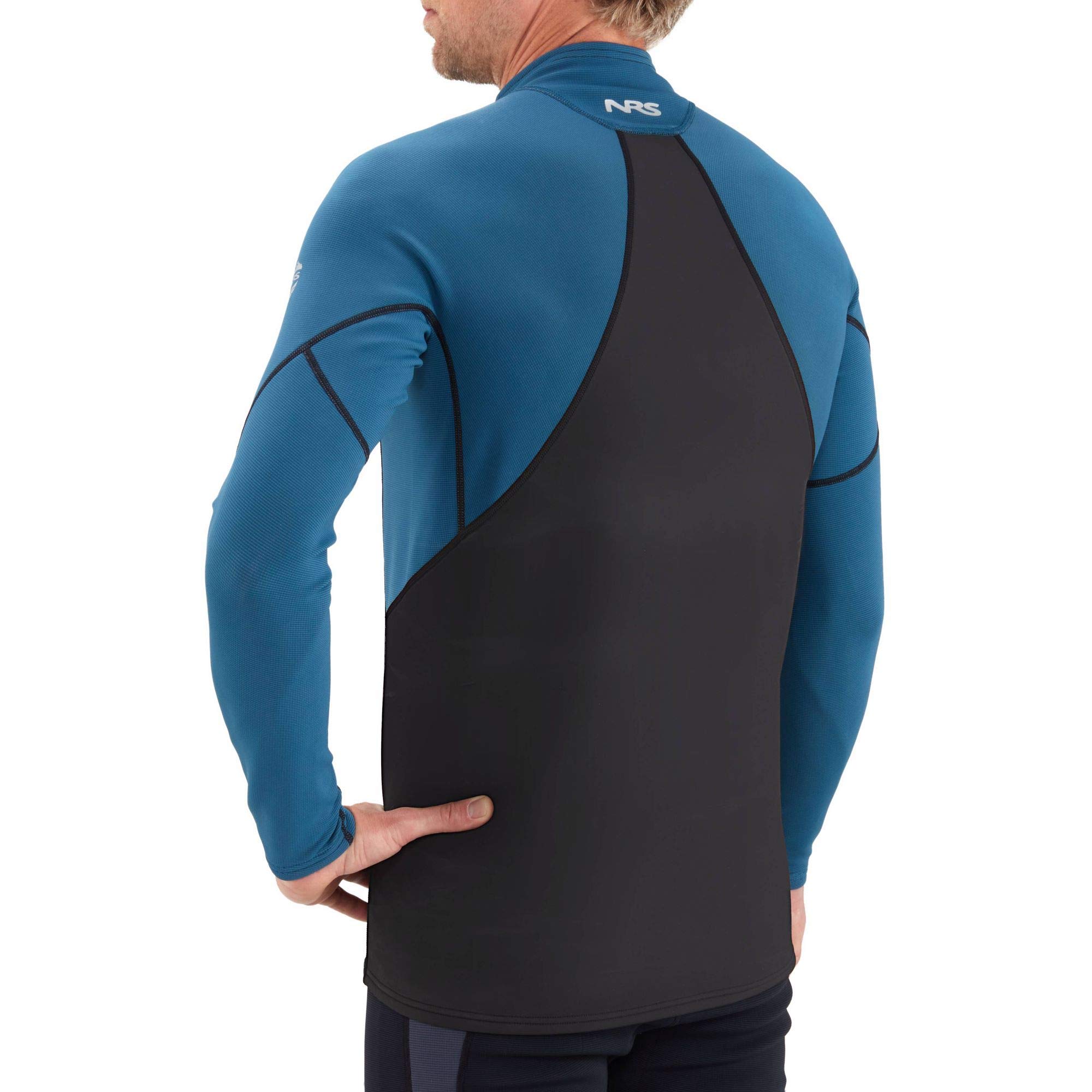 NRS Men's HydroSkin 1.0 Long Sleeve Shirt-Black-XL