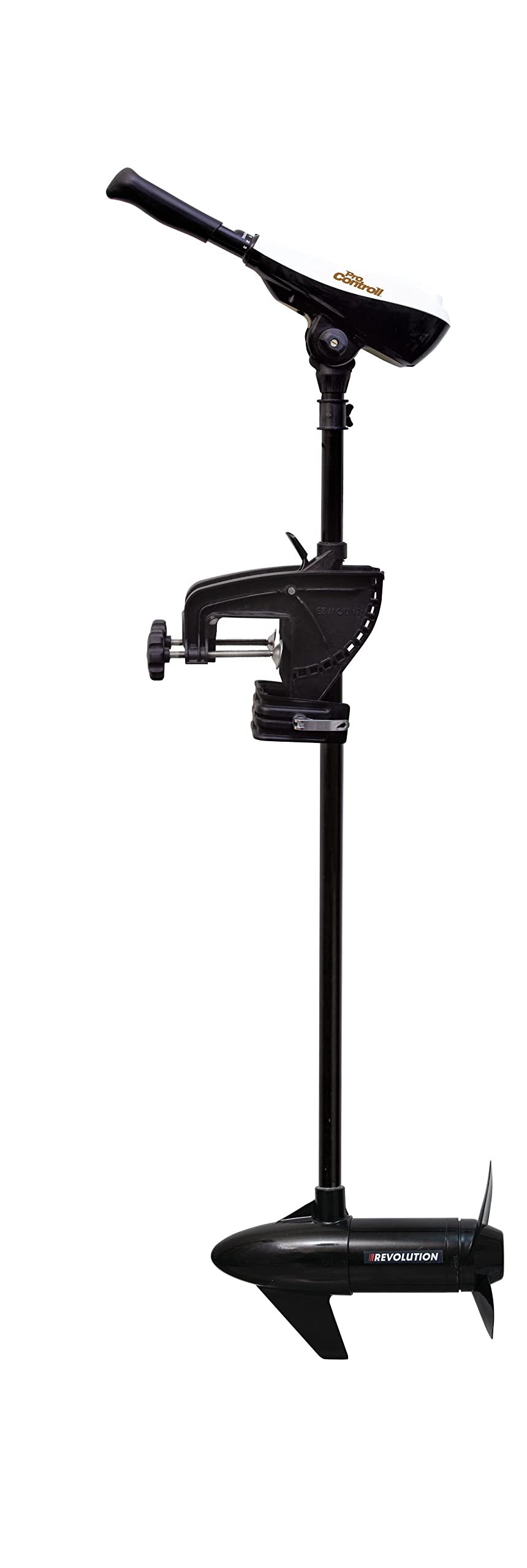 Pro Controll Revolution S-Type Freshwater Bow or Transom Mount Electric Trolling Motor, 50 lb Max Thrust, 48 inch Shaft