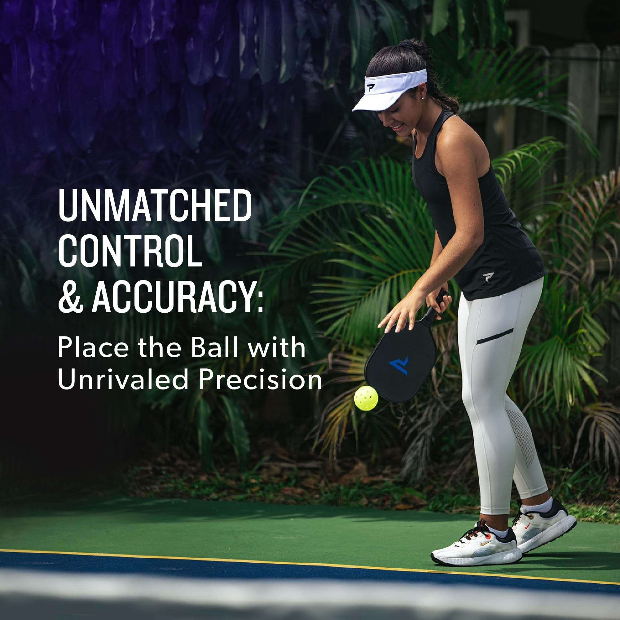 Paddletek Tempest Wave II Pickleball Paddle | Professional Pickleball Paddles with Honeycomb Core, Carbon Fiber Surface, Graphite PolyCore & High Tack Performance Grip | USAPA Approved
