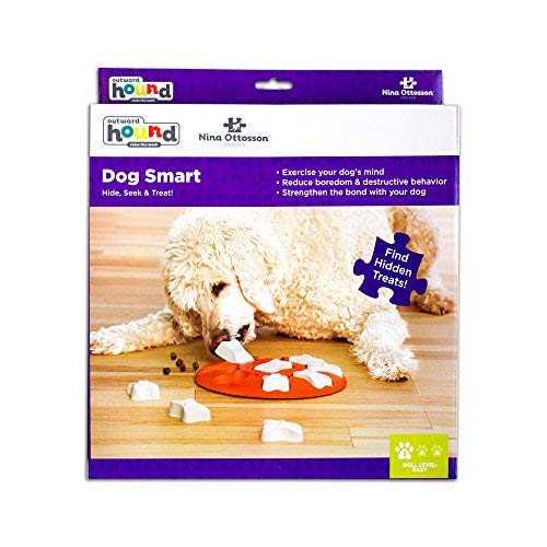 robots master for Nina Ottosson by Outward Hound Dog Smart Orange Interactive Treat Puzzle Dog Toy