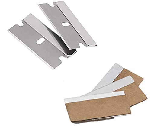 Veltec Standard #9 Single Edge Industrial Razor Blades, Box of 100, Cuts Boxes and Cords, Removes Paint, Labels and Decals (VB009)