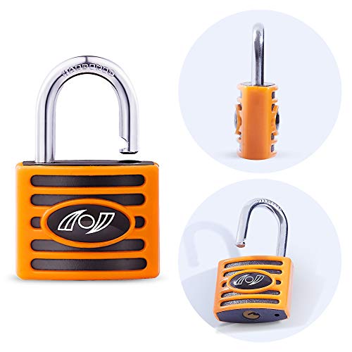 Padlock (Pack of 3) 35 mm - (Heavy Duty Security) Lock, Padlock with 3 Keys for School & Home Exterior Gates, Sheds, Lockers, Tool Box, Warehouse And More!