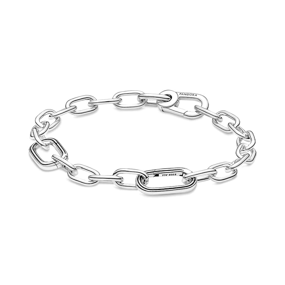 Pandora ME Link Chain Bracelet - Features 2 Connectors -Charm Bracelet for Women - Gift for Her - Sterling Silver - 6.9"