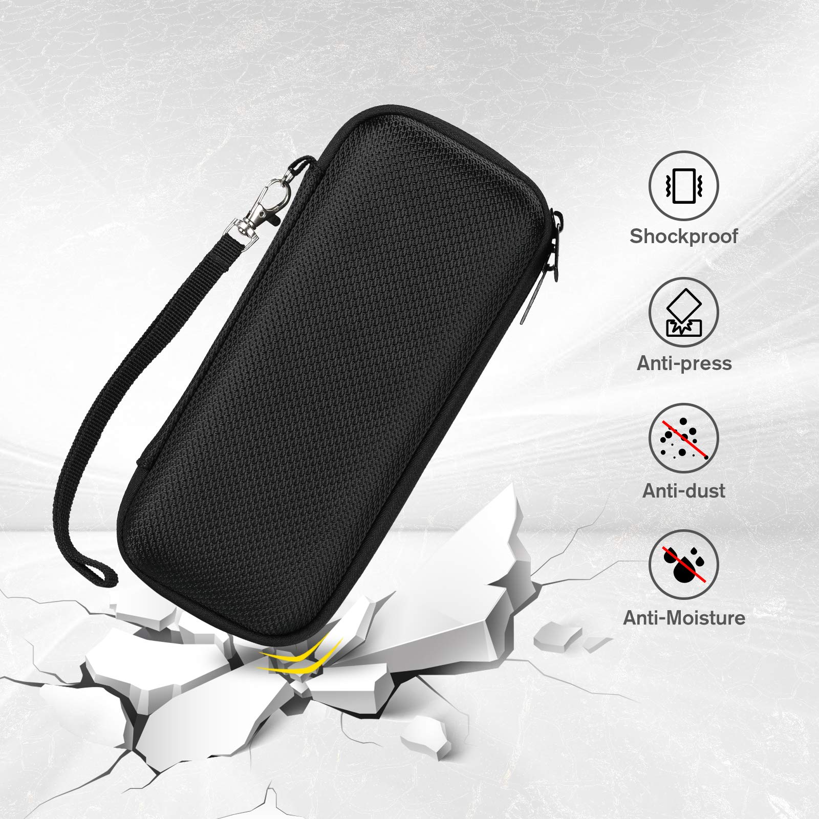 ProCase Gun Cleaning Kit for 12 and 20 Gauge, Zippered Compact Portable Case with Brushes, Slotted Tips, Cleaning Pick and Cotton Mop -Black