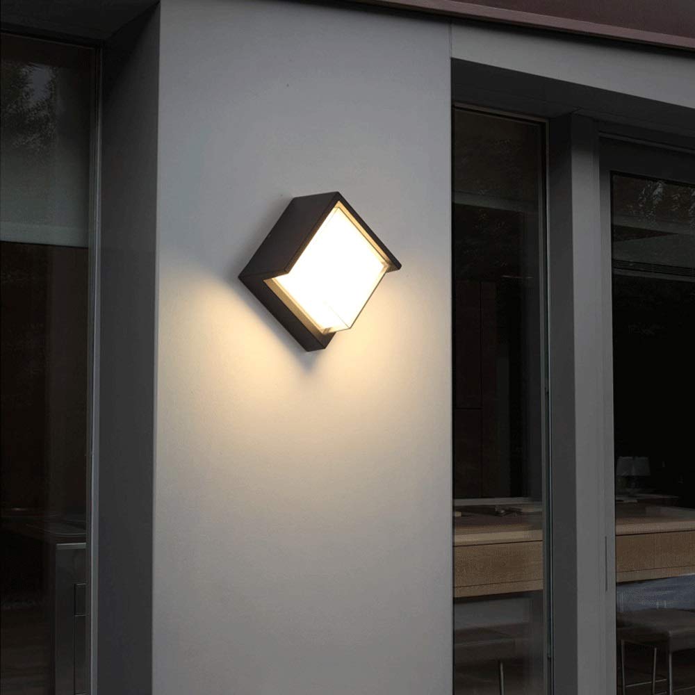 MRFX Terrace Light Outdoor Balcony Waterproof Led Doorway Bracket Light Super Bright Home Simple Creative Outdoor Wall Lights Garden Villa Wall Sconce Outdoor Wall Lamp