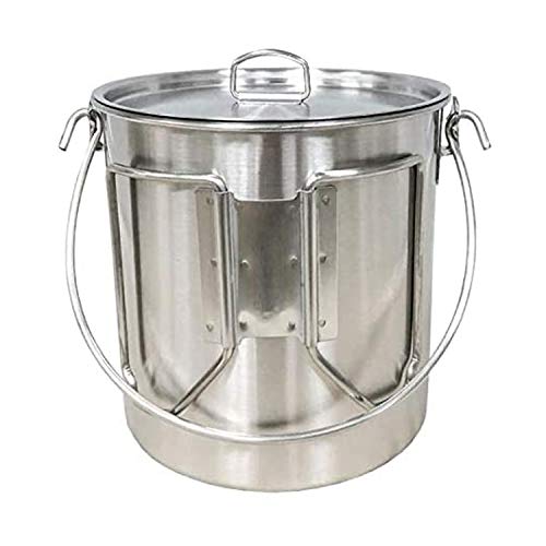 The Pathfinder School 64oz Stainless Steel Bush Pot and Lid Set