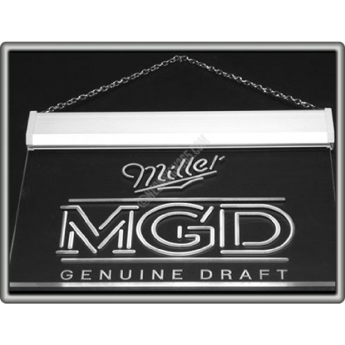 Miller Genuine Draft MGD Beer Bar Pub Restaurant Neon Light Sign - Red