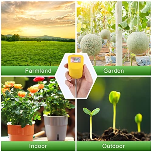 TFTEK Soil moisture meter, plant hygrometer, water monitor tester, for garden, flower pots, lawn,2 Pack