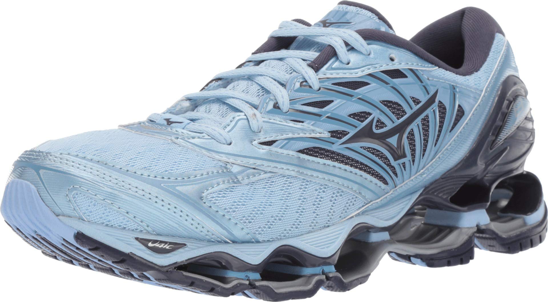 Mizuno Women's Wave Prophecy 8 Running Shoe, Angel Falls-Graphite, 6 B US