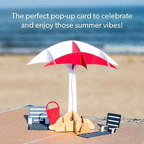 Lovepop Beach Day Pop Up Card, Summer Card, 3D Card, Greeting Cards, Celebration Card
