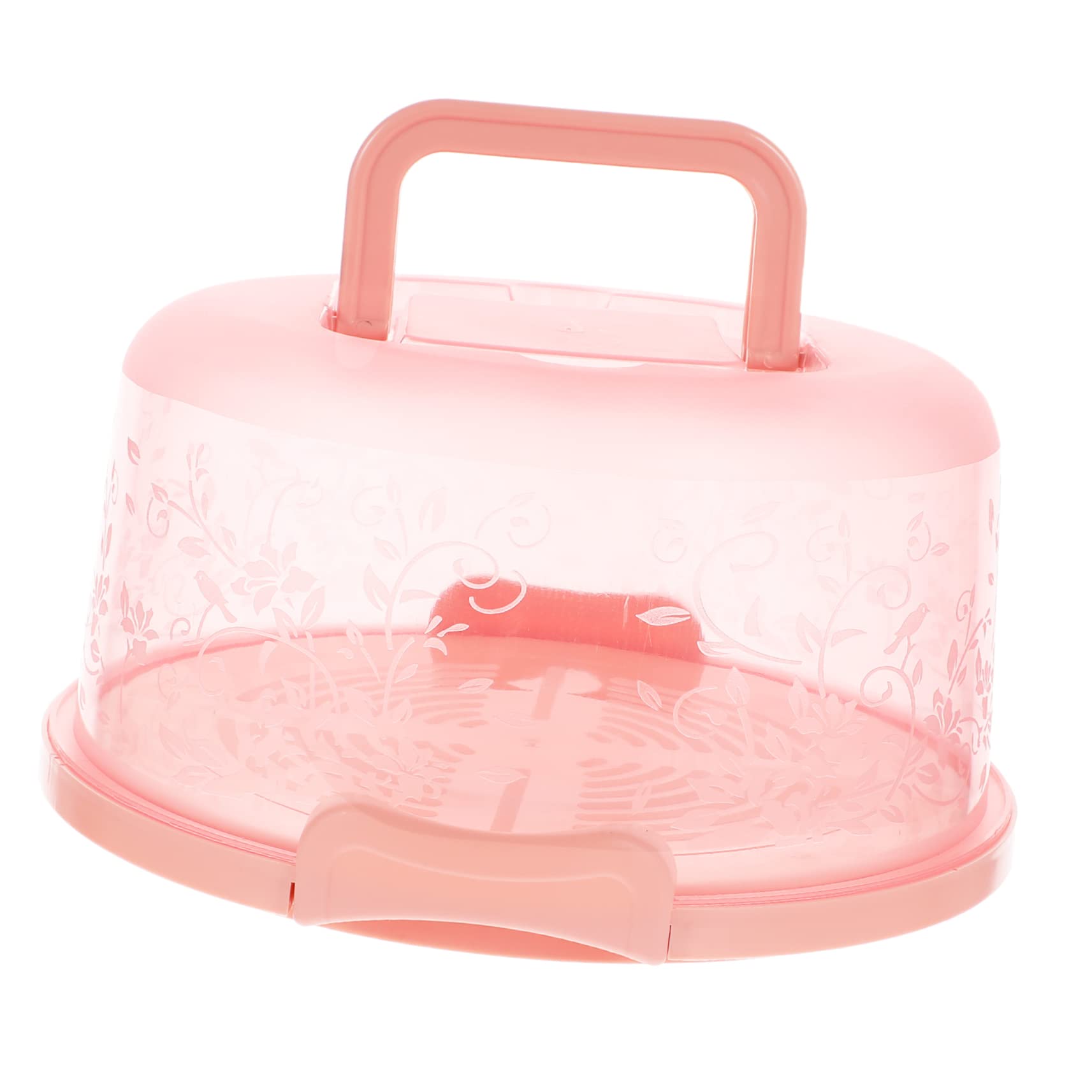 Mikinona 1Pc cake box Cake Plate cake containers with lids cake stand with dome cupcake carrier Cake Carrier with Lid travel tray Round Storage Container pp polypropylene suite bride mini