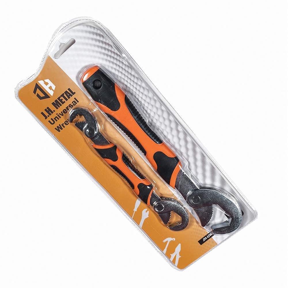 n/m J.H. Metal Multi-function Portable Universal Wrench Set with Rubberized Anti-Slip Grip 9-32mm - Adujustable Wrench (2PCS)