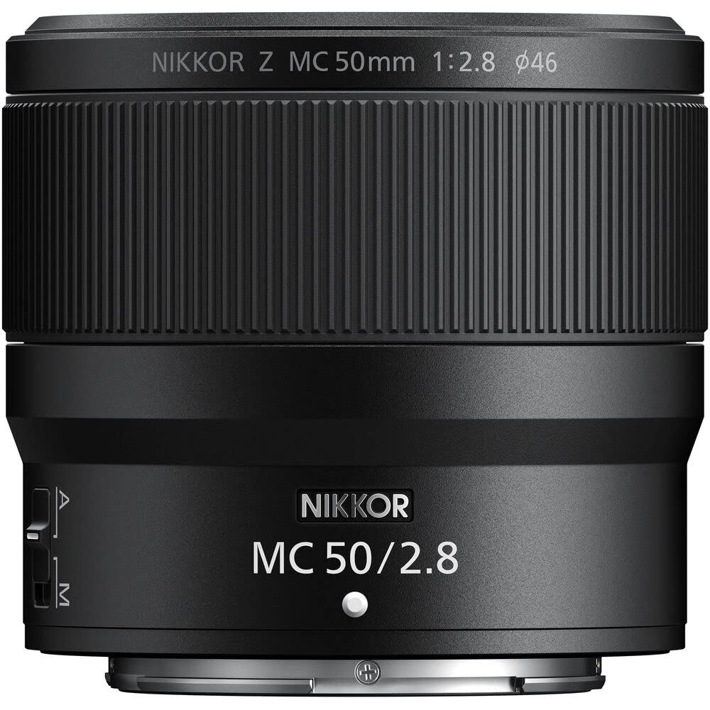 Nikon NIKKOR Z MC 50mm f/2.8 Lens Bundled with 46mm UV Filter + 5-Piece Camera Cleaning Kit + Cleaning Lens Pen + Lens Cap Keeper + Microfiber Cleaning Cloth (6 Items)
