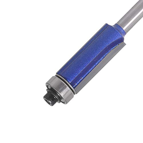 Wolfride 4PCS Flush Trim Router Bit Set 1/4 Inch Shank Top Bearing Flush Trim Router Bit