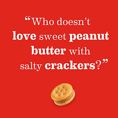 RITZ Bits Peanut Butter Cracker Sandwiches, Big Bag, 3 Ounce (Pack of 12)