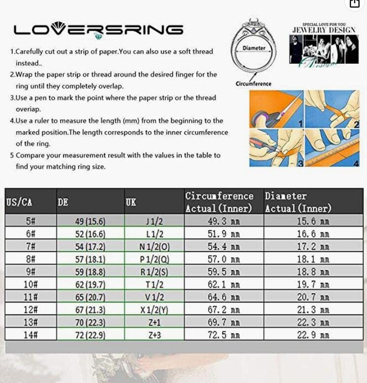 LOVERSRING Couple Ring Bridal Set His Hers Women 10k White Gold Filled AAA Cz Men Stainless Steel Wedding Ring Band Set