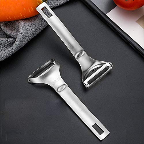 OSKOURXP Vegetable Peeler Stainless Steel Potato Peeled Apple Peeler Kitchen Gadget Multi-function Fruit Knife Plane Artifact Peeling (Size : 2)