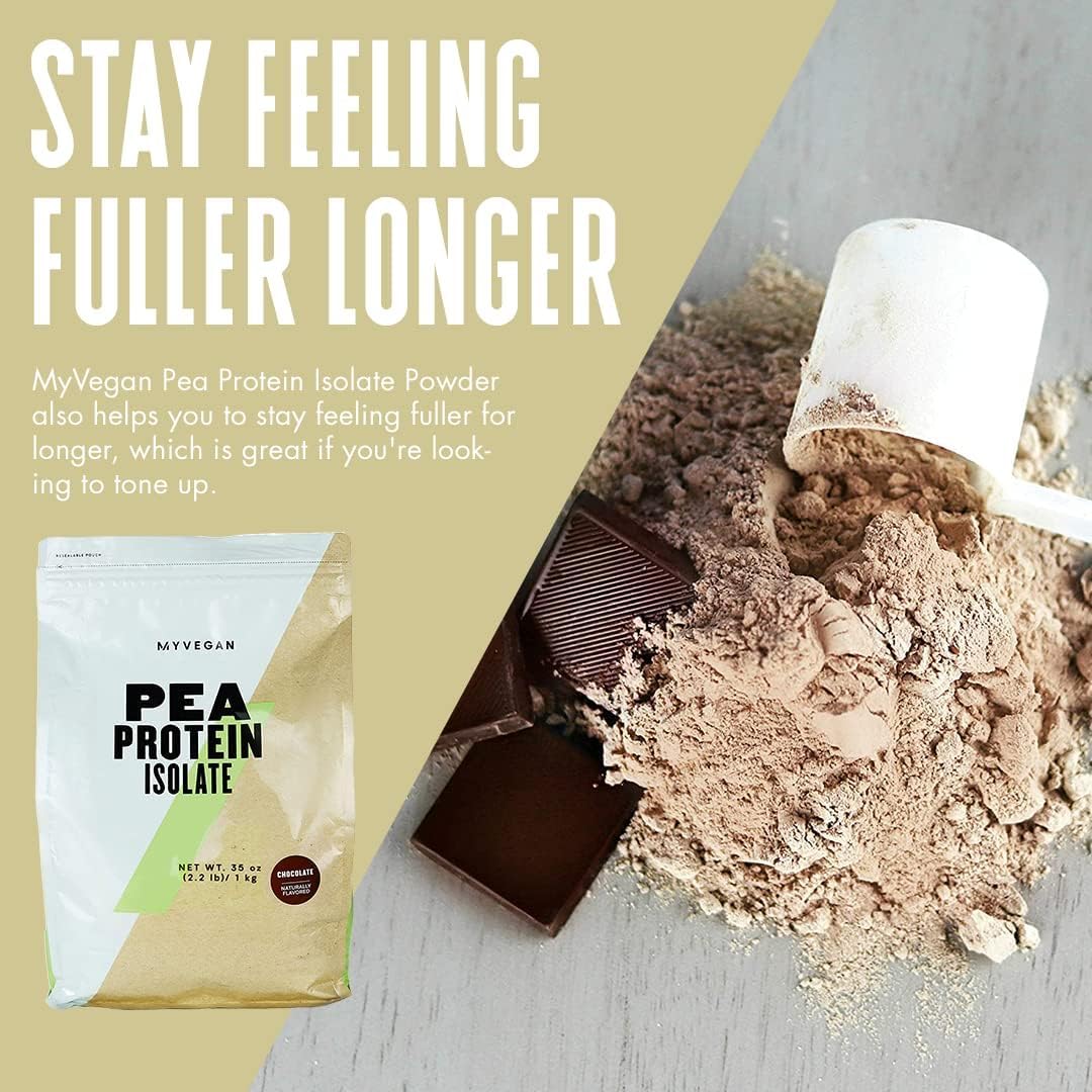 Myprotein® MYVEGAN Pea Protein Isolate Powder, Vanilla Stevia, 2.2 Lb (35 Servings)
