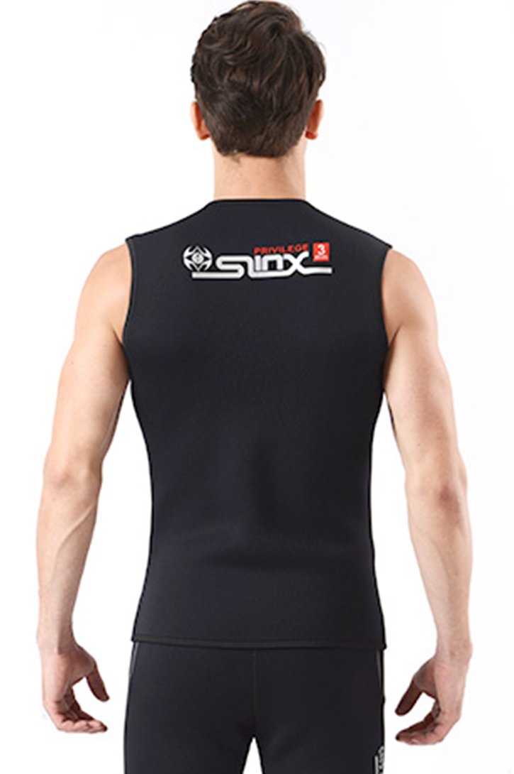 Micosuza Unisex Wetsuit Vest Top Premium Neoprene 3mm Sleeveless Front Zipper for Diving Surfing Swimming Snorkeling
