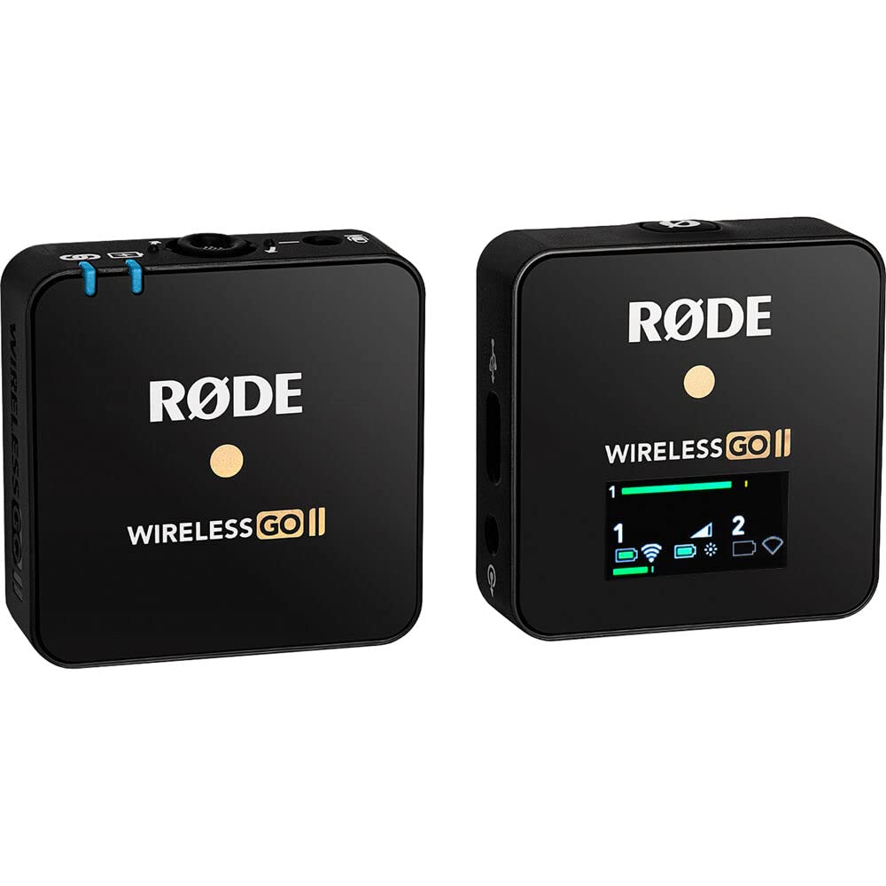 Rode Wireless GO II Single Compact Digital Wireless Microphone System/Recorder Bundle with Omnidirectional Lavalier Microphone for Wireless GO Systems
