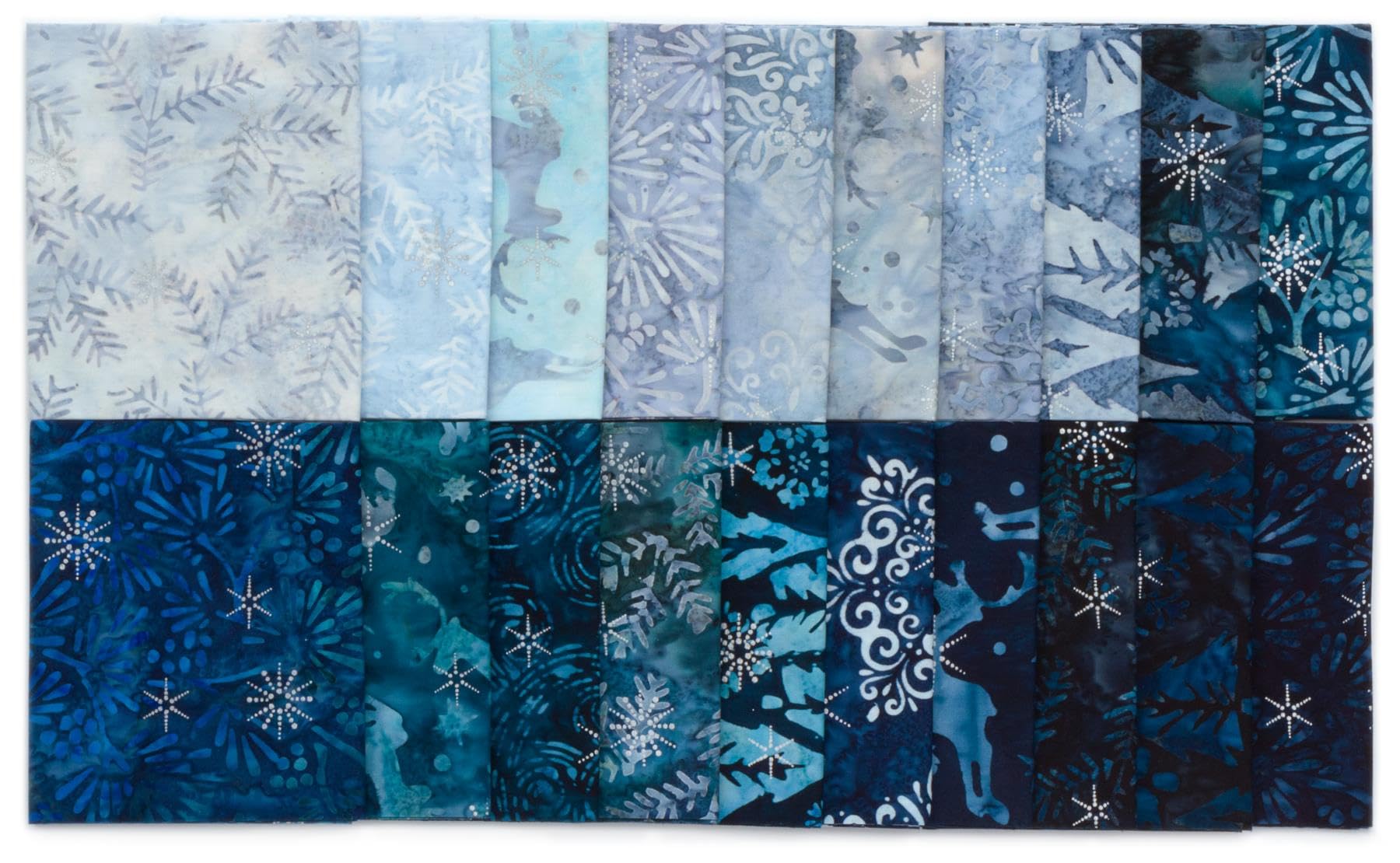 Lunn Studios Artisan Batiks Winter Wonderland Evening 20 Fat Quarters Robert Kaufman FQ-2030-20