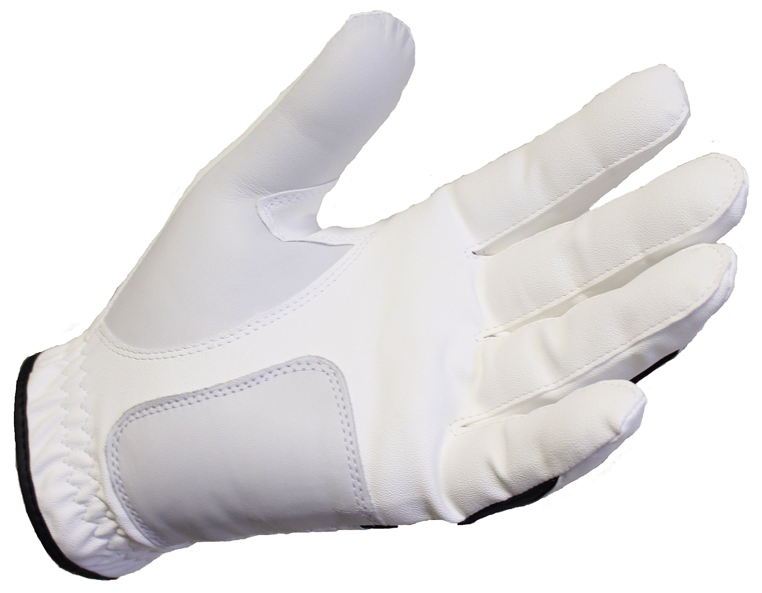 Men's All Weather Cabretta Leather Golf Gloves (for Right Handed Golfers - Worn on The Left Hand) (M)