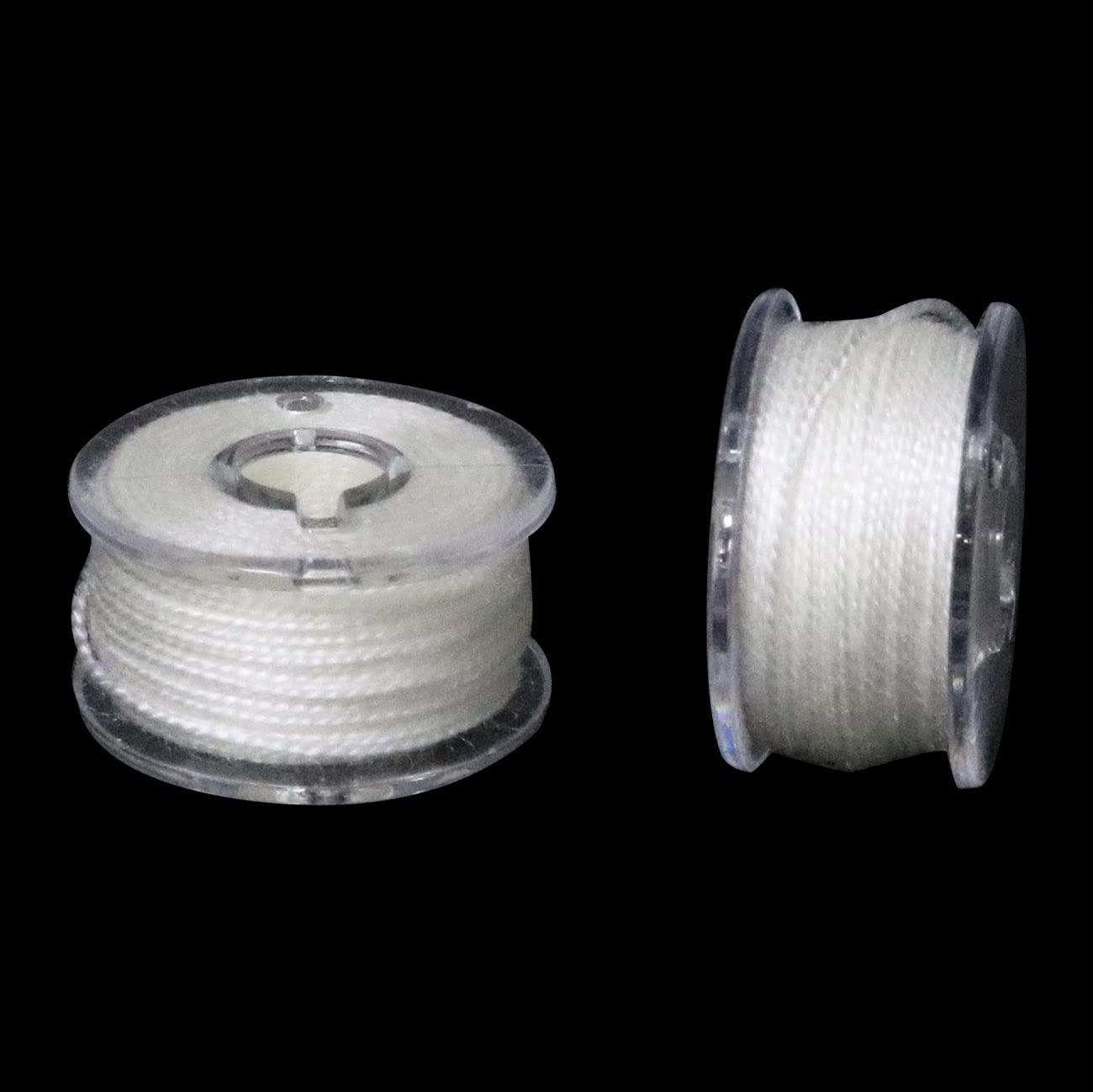 WHYHKJ 2PCS Braided Line, Fishing Line, Fishing Line Water Soluble PVA White Bait Line Funnel System Fishing String Tape Tool Accessory