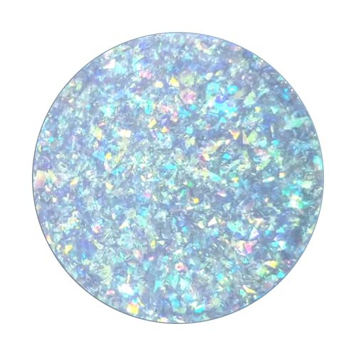 PopSockets Phone Grip with Expanding Kickstand, Glitter PopGrip - Confetti Ice Blue