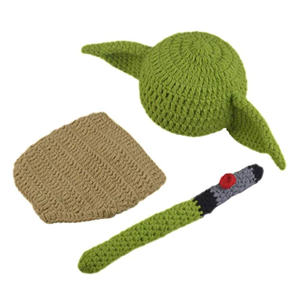 Lppgrace Newborn Infant Baby Photography Prop Crochet Knit Hat Diaper Costume Set