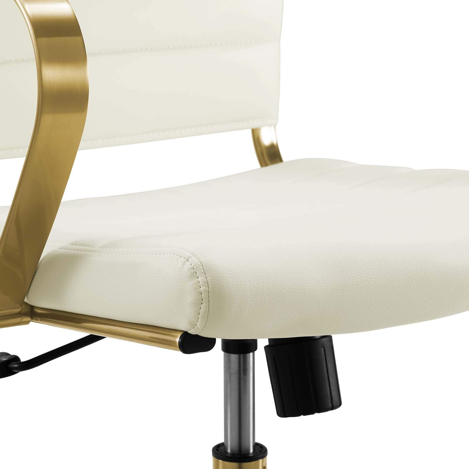 Modway Jive Gold Stainless Steel Executive Managerial Tall Swivel Highback Office Chair