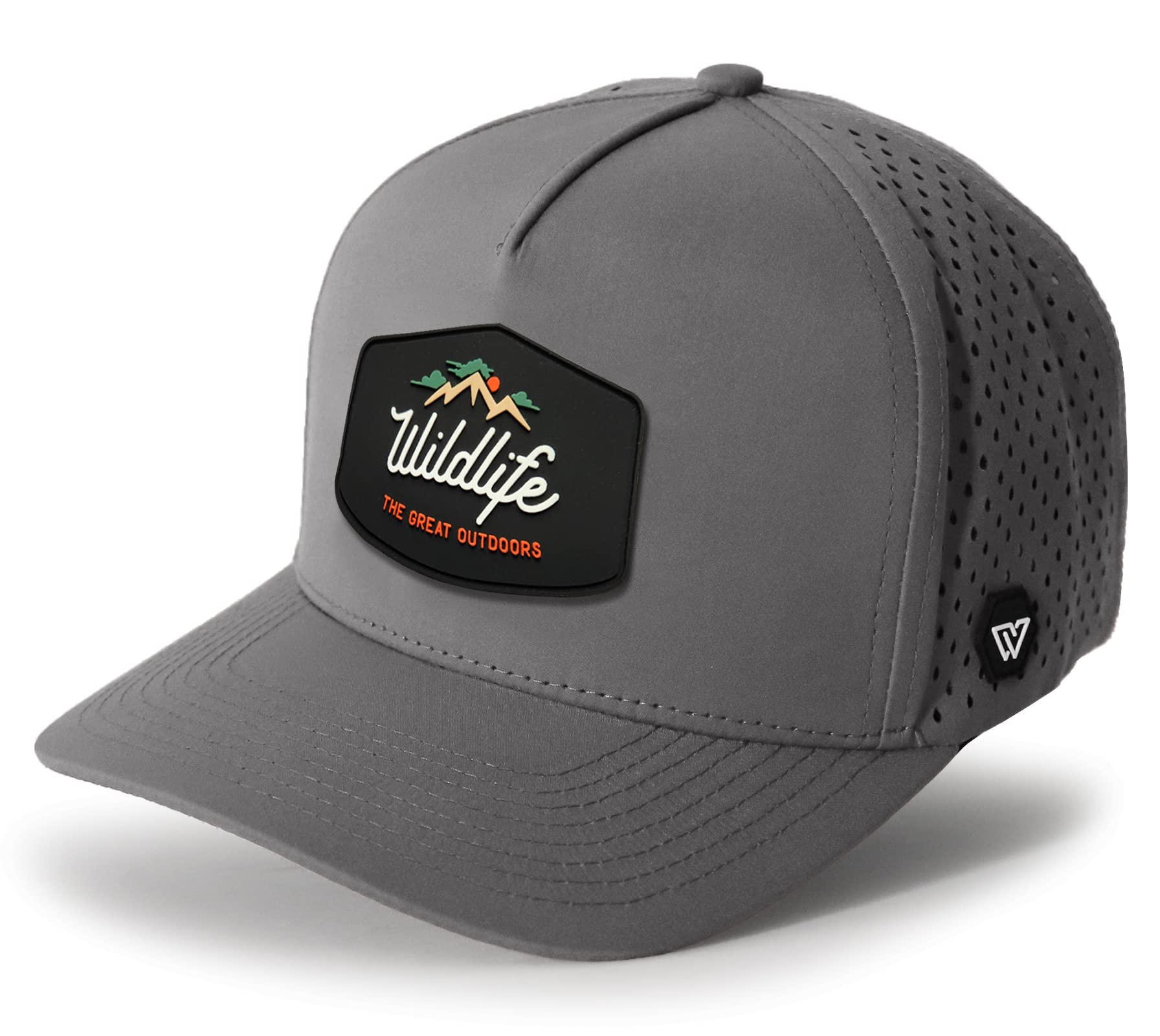 Wildlife Performance Hat- Unisex Baseball Outdoor cap (Grey)