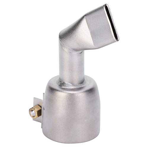 Welding Gun Nozzle, 2Pcs 120 Degree Stainless Steel Hot Air Gun Nozzle, Flat Nozzle Welding Heat Gun Accessories, for Welding PP PVC Plastic Sheet