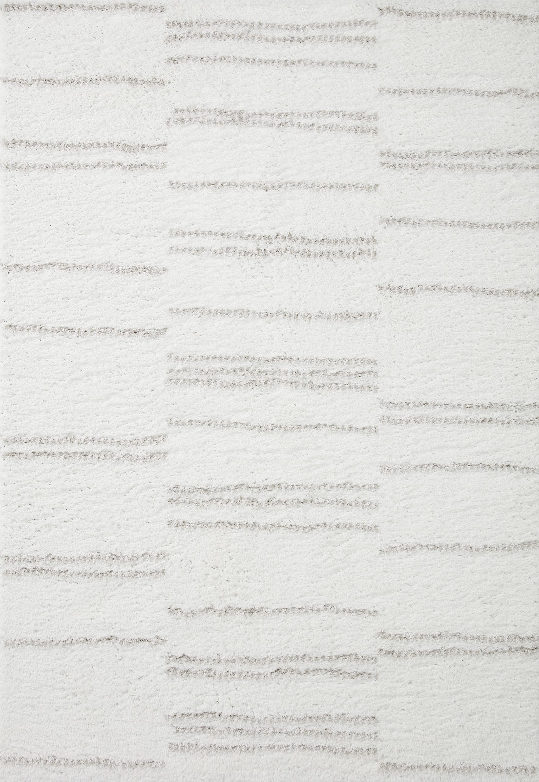 Loloi II Bliss Shag Collection BLS-02 White/Grey 9'-3" x 13' Area Rug