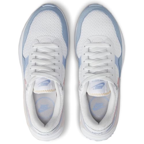 Nike Women's Running/Jogging Shoe, White Pink Bloom Cobalt Bl, 10.5 US