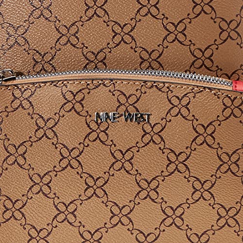 Nine West Sloane Backpack Mocha Logo Multi One Size