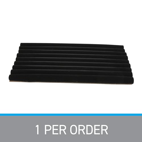 SSWBasics Large Continuous Slot Black Velvet Ring Insert - 14-1/4"L x 7-1/2"W - Holds up to 100 Rings
