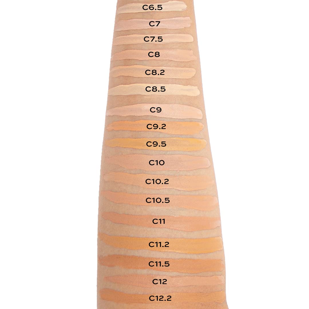 Makeup Revolution Conceal and Hydrate Concealer, Full Coverage & Matte Finish, C12.5 for Medium/Dark Skin Tones, Vegan & Cruelty-Free, 0.7 Fl Oz