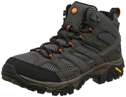 Merrell Men's Moab 2 MID GTX High Rise Hiking Boots, Black/Black, 11